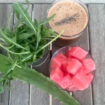 Herbstlicher Detox-Green-Smoothie mit Rucola, Apfel und Birne ...